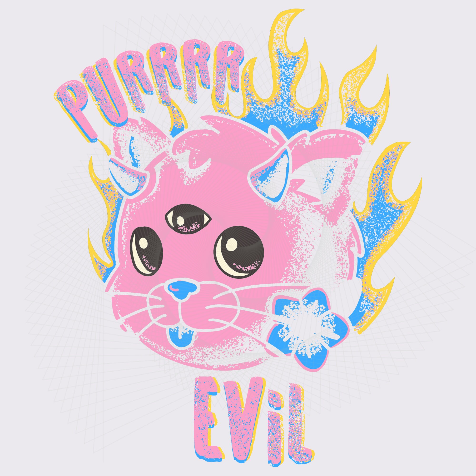 Purrrr Evil Digital Design Digital Download PNG File - Etsy