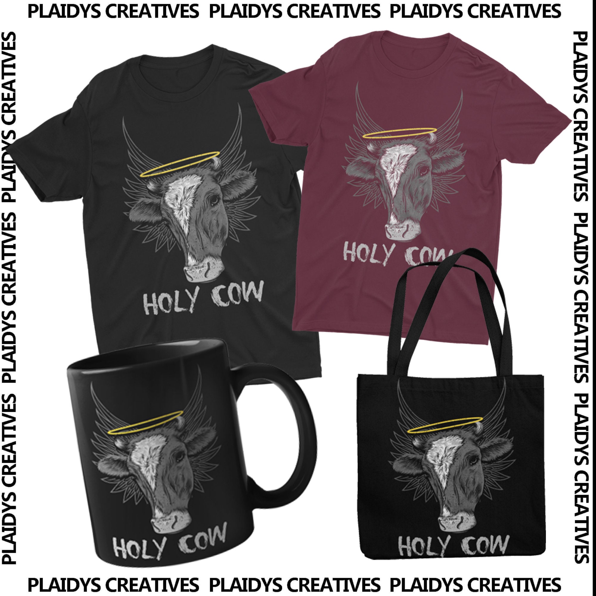 Holy Cow Graphic Design Digital Design Sublimation Design - Etsy