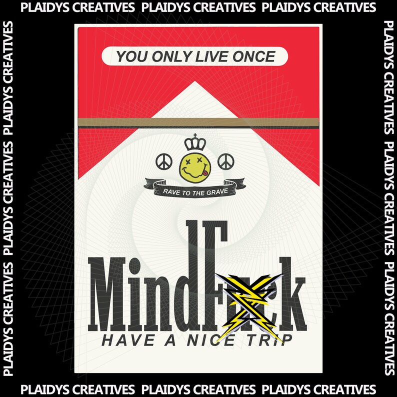 Mind F''K Cigarettes Tshirt Design Digital Design Sublimation Design ...