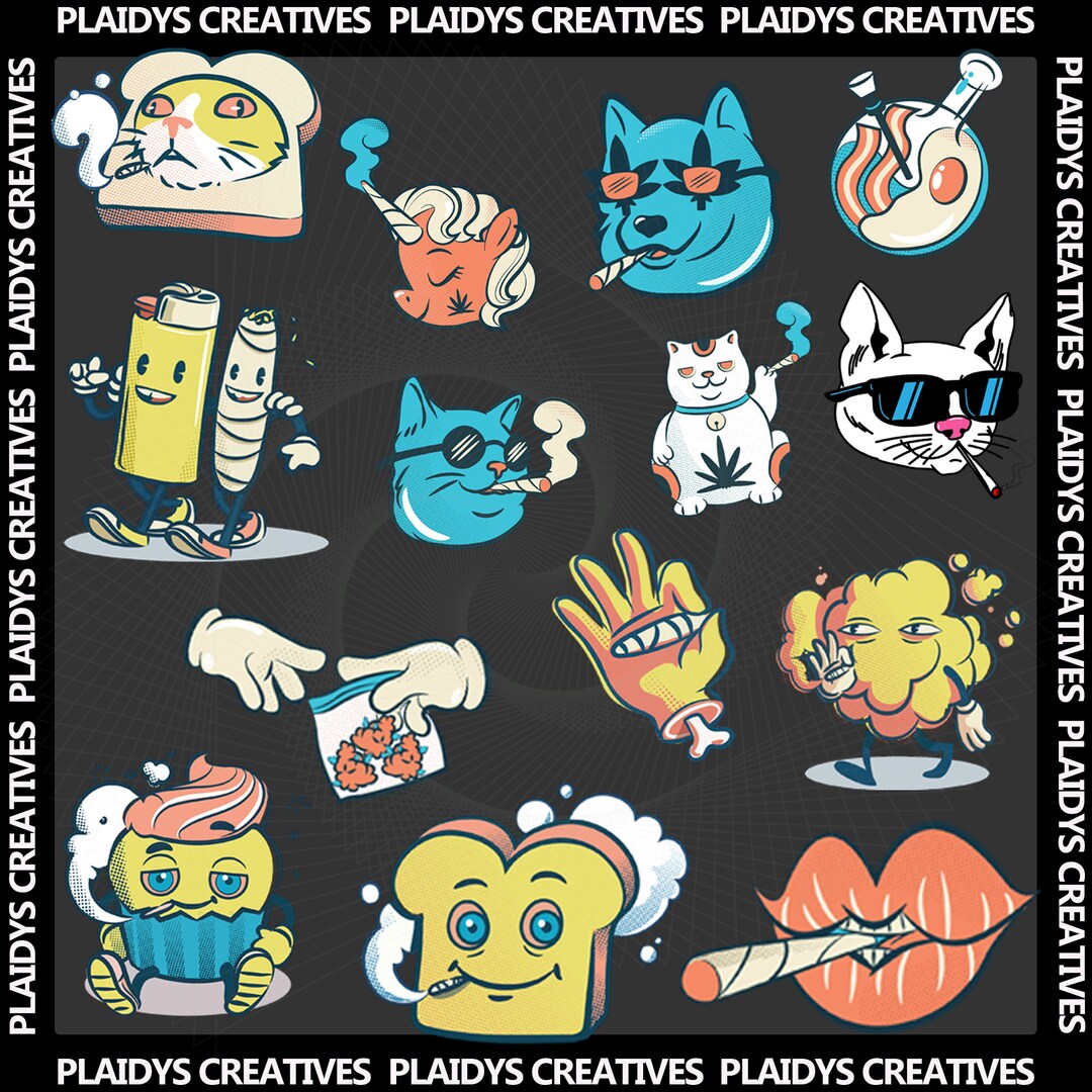 Ready to Print Sticker Pack Graphic Design Digital Design Sticker ...