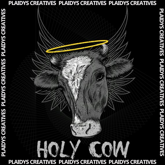 Holy Cow Graphic Design Digital Design Sublimation Design - Etsy
