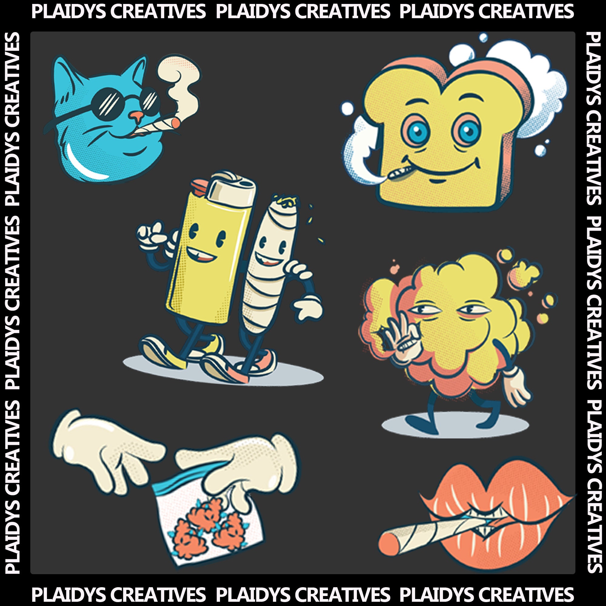 Ready to Print Sticker Pack Graphic Design Digital Design Sticker ...