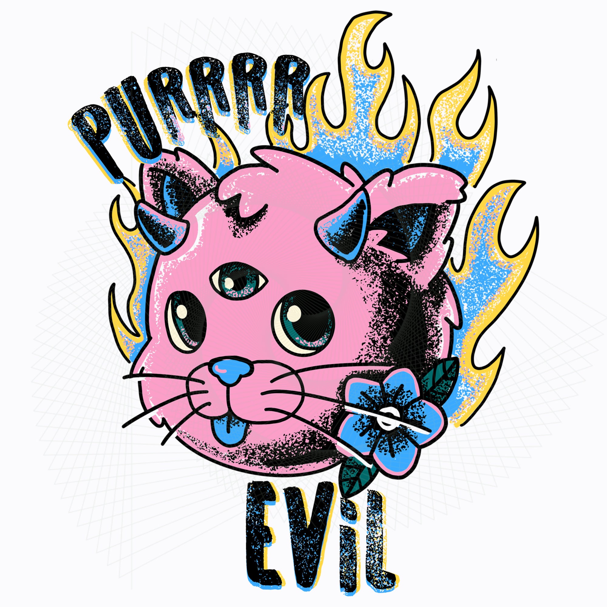 Purrrr Evil Digital Design Digital Download PNG File - Etsy