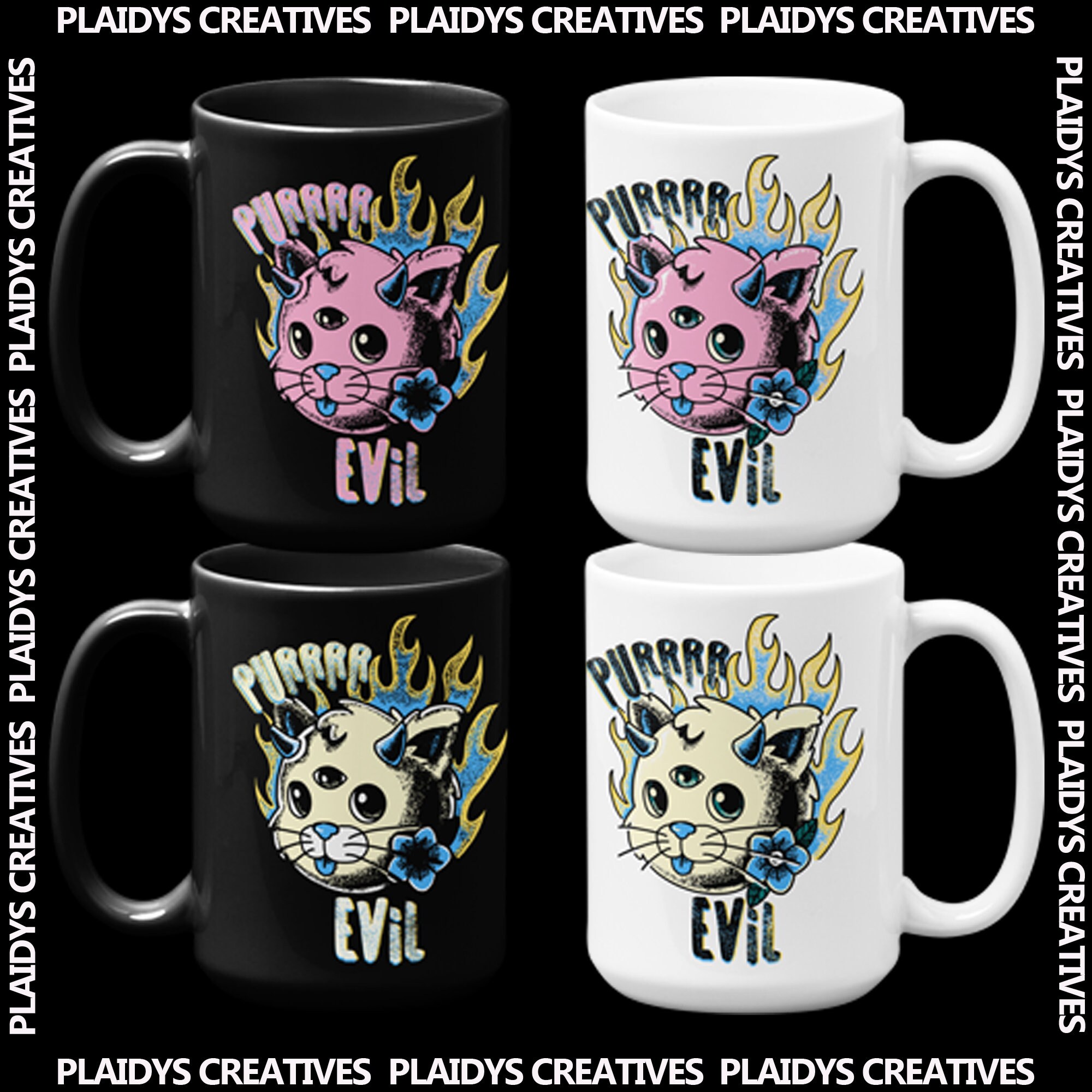 Purrrr Evil Digital Design Digital Download PNG File - Etsy