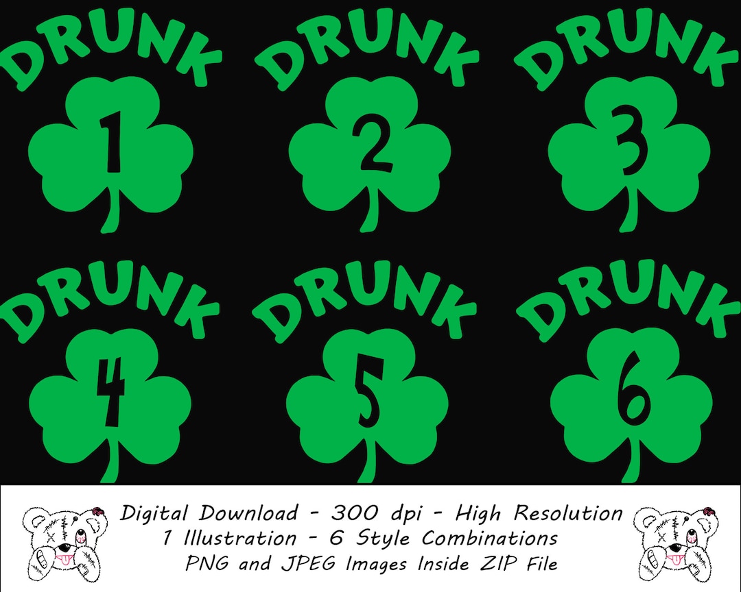 Drunk 1 Drunk 2 Digital Design Instant Download PNG File Graphic Design ...