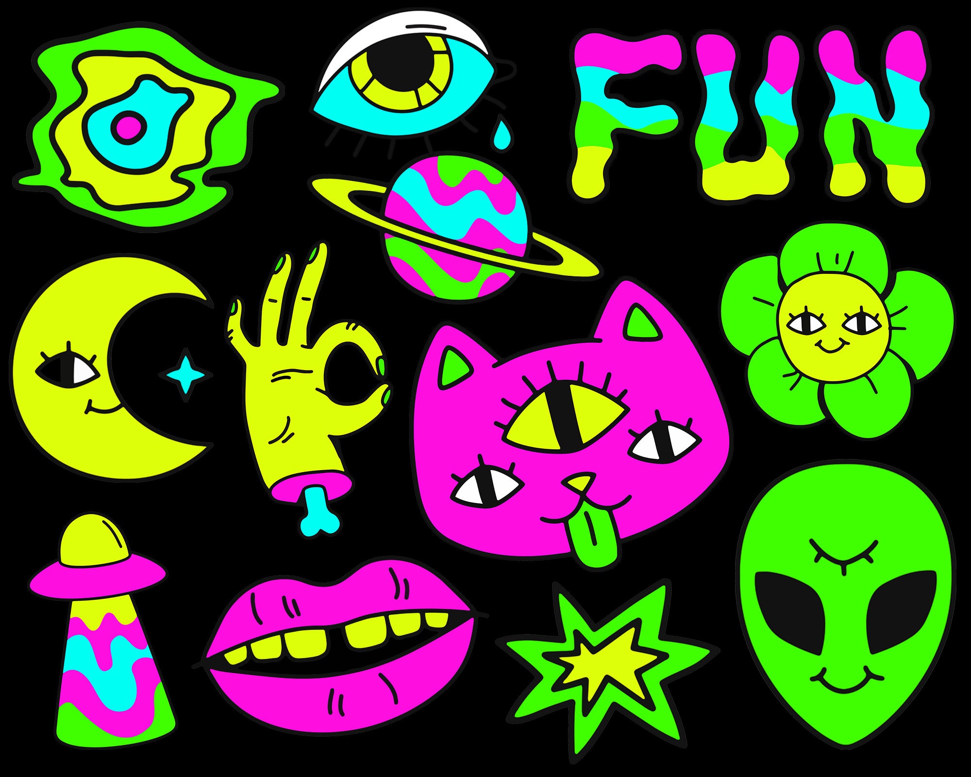 It's Acid Man Bundle Designs Digital Design Digital Download PNG File ...