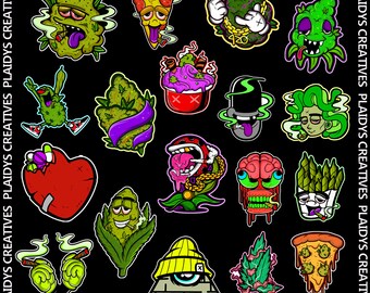 Weed Digital Sticker - Etsy