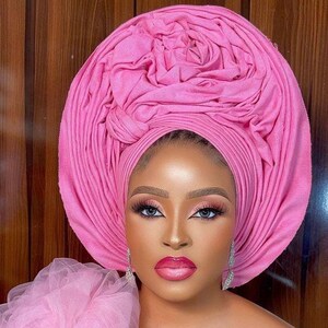 Elegant Gold Autogele and Ipele, Autogele for Women, Nigerian Women ...