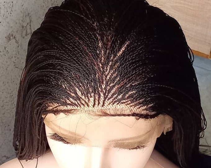 Micro Twist Braided Wig Full Lace Micro Braid Wig Micro Million