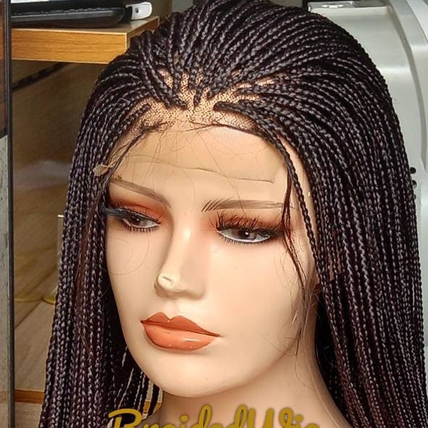 Micro Braided Wig on a Closure, Full Lace Micro Braid Wig, Braided Wig ...