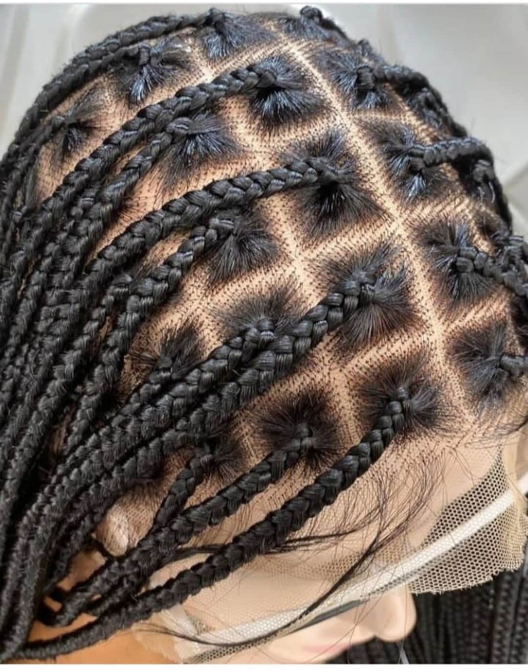 Knotless Wig Full Lace Box Braid Full Lace Wig Braided Wigs Etsy