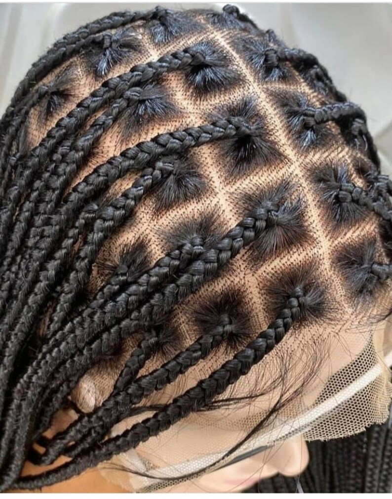 Knotless Wig Full Lace Box Braid Full Lace Wig Braided Wigs | Etsy