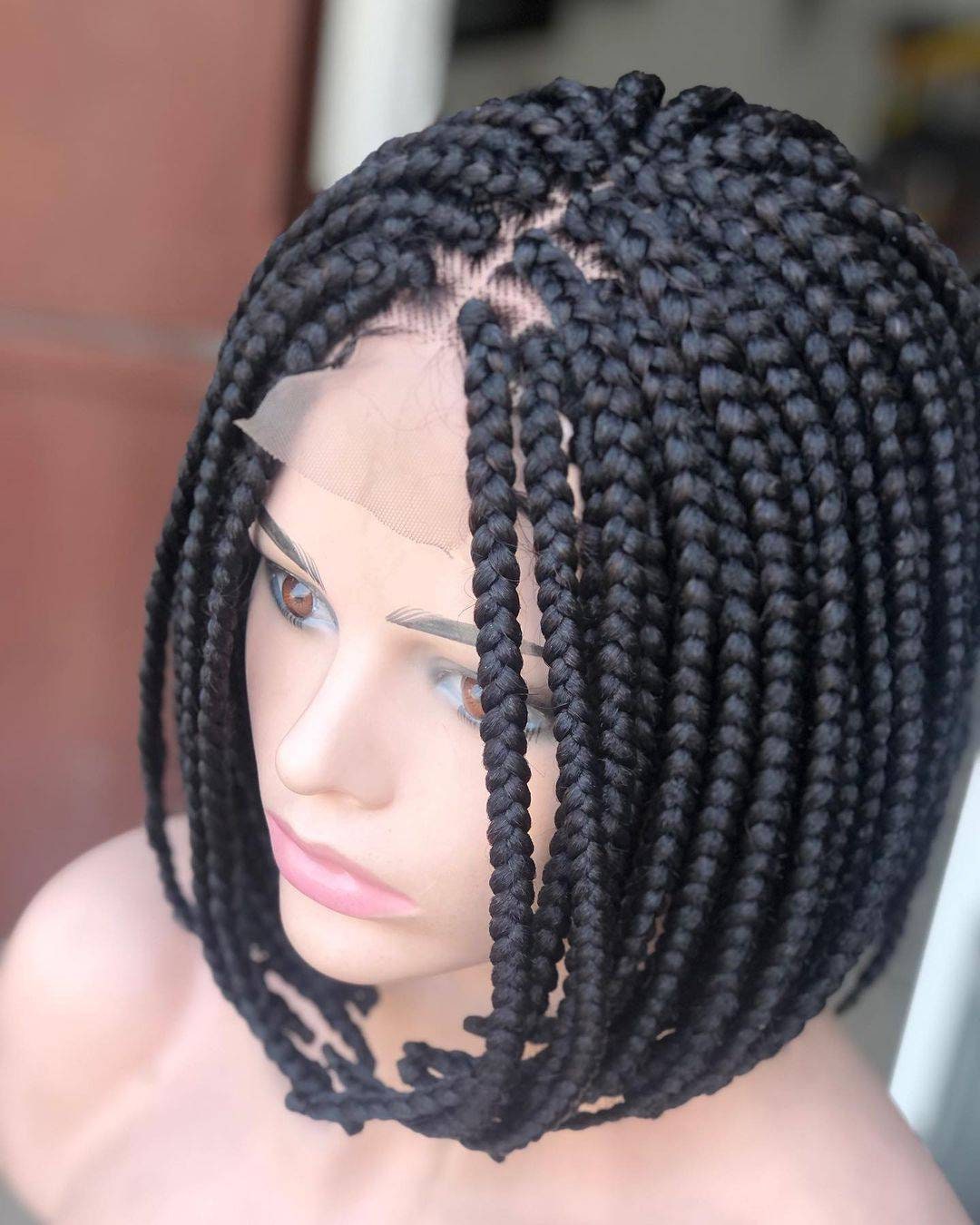 Bob Box Braid Wig Braided Wig Full Lace Wig Lace Front Wig - Etsy
