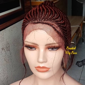 Braided Wig, Full Lace Wig, Lace Front Wig, Wigs, Cornrow Wig, Braided ...
