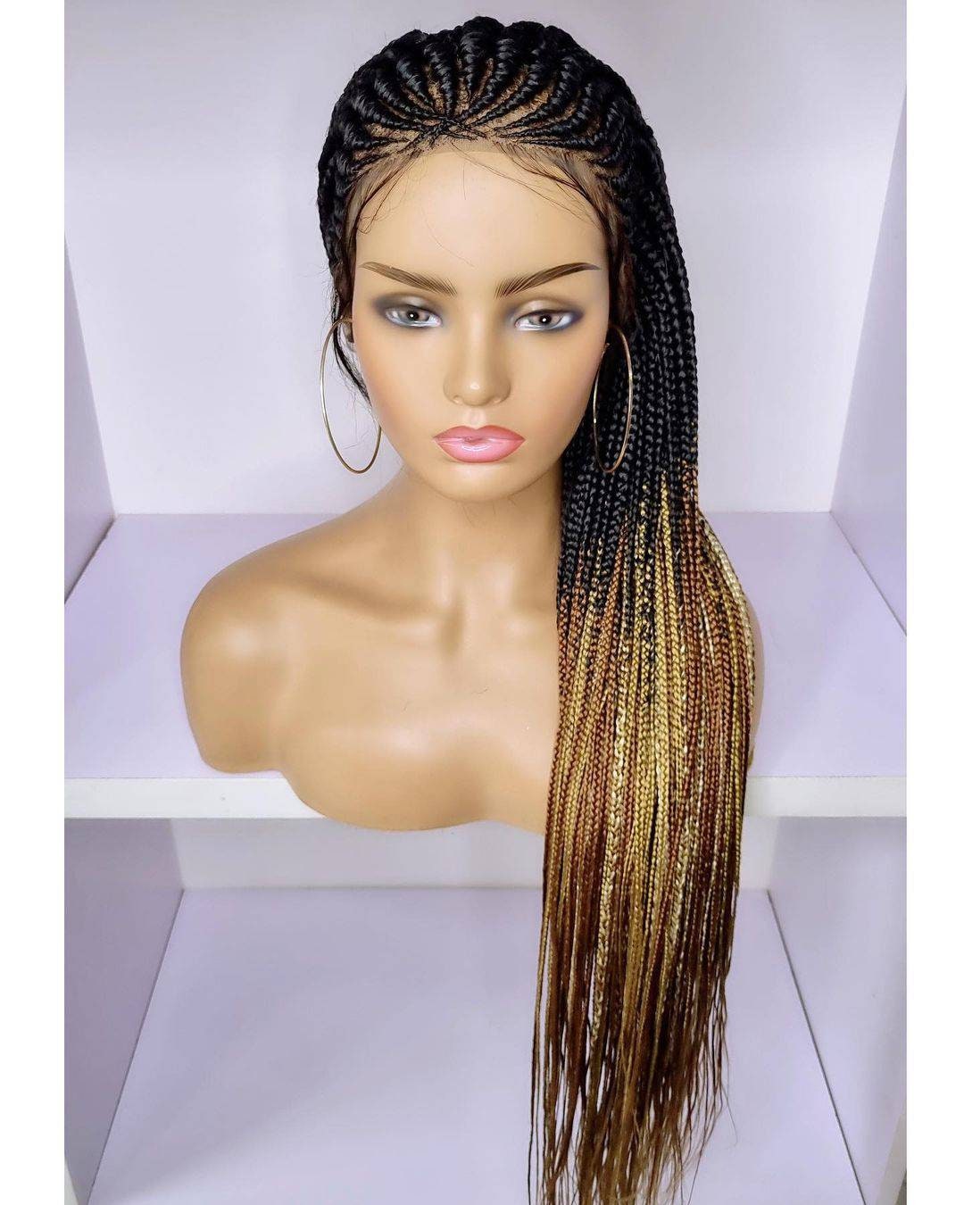 Cornrow Wig Braided Lace Front Wig Full Lace Braided Wig - Etsy