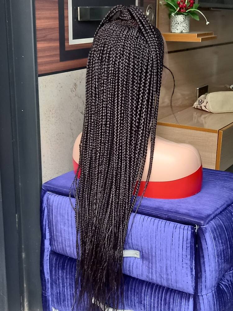 Braided Wig Full Lace Wig Braided Lace Front Wig Cornrow Wig - Etsy