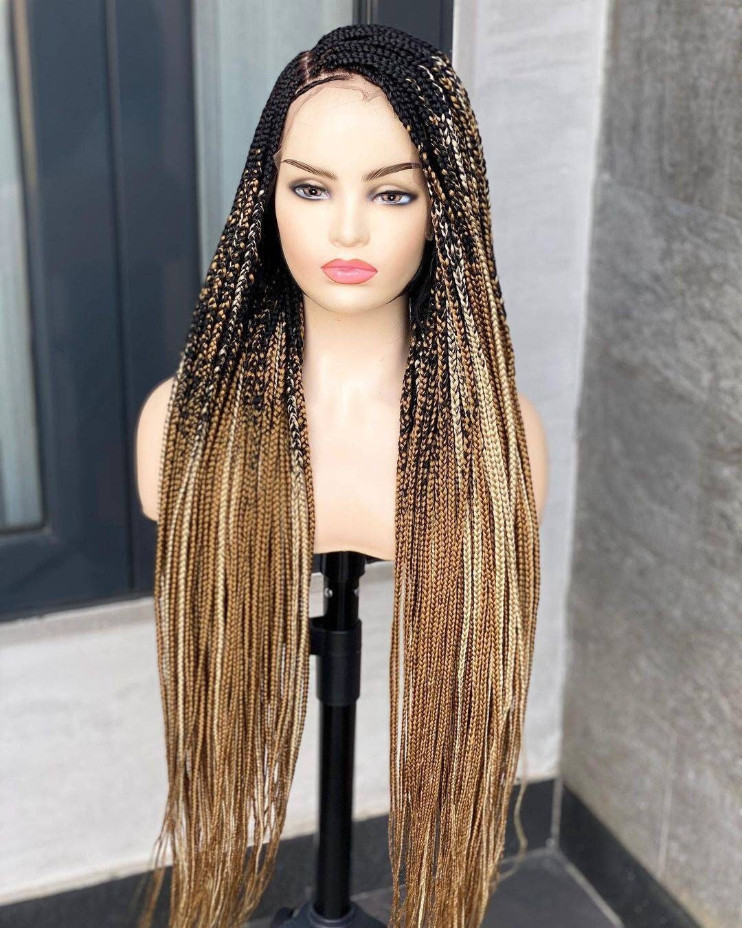 Full Lace Braided Wig Full Lace Box Braids Full Lace Braid Etsy