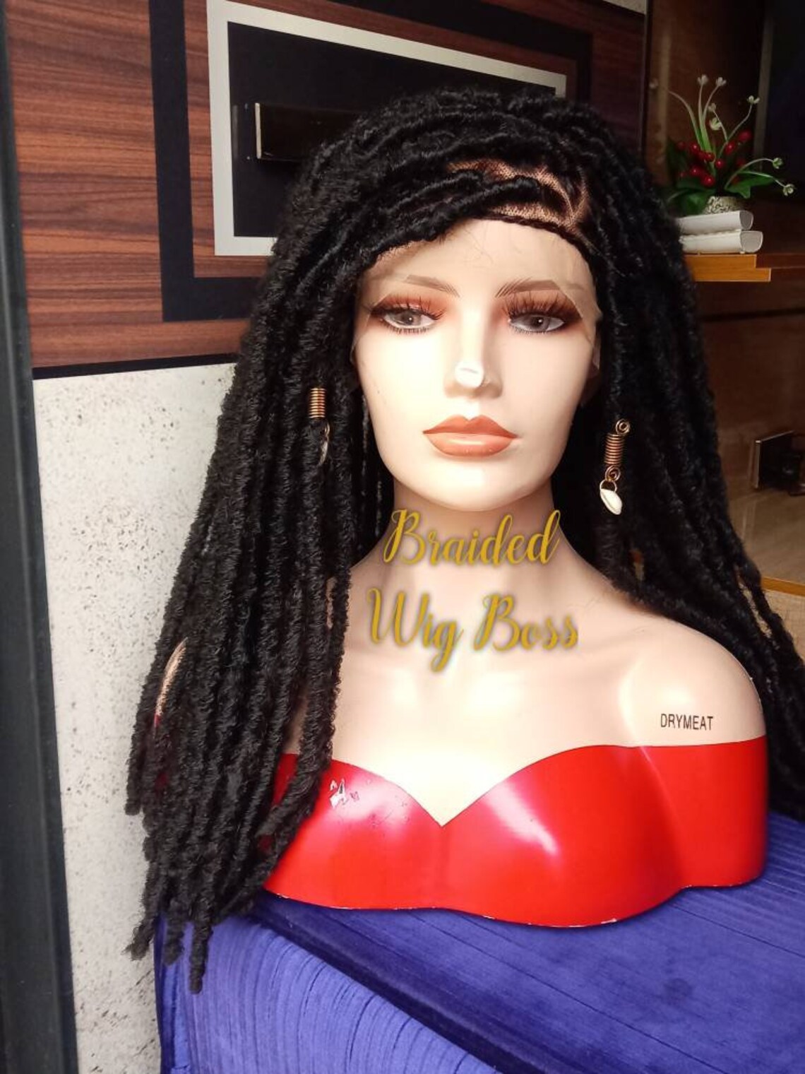 Distress Faux Locs Wigs Braided Wig Dreadlocks Wig Braided - Etsy