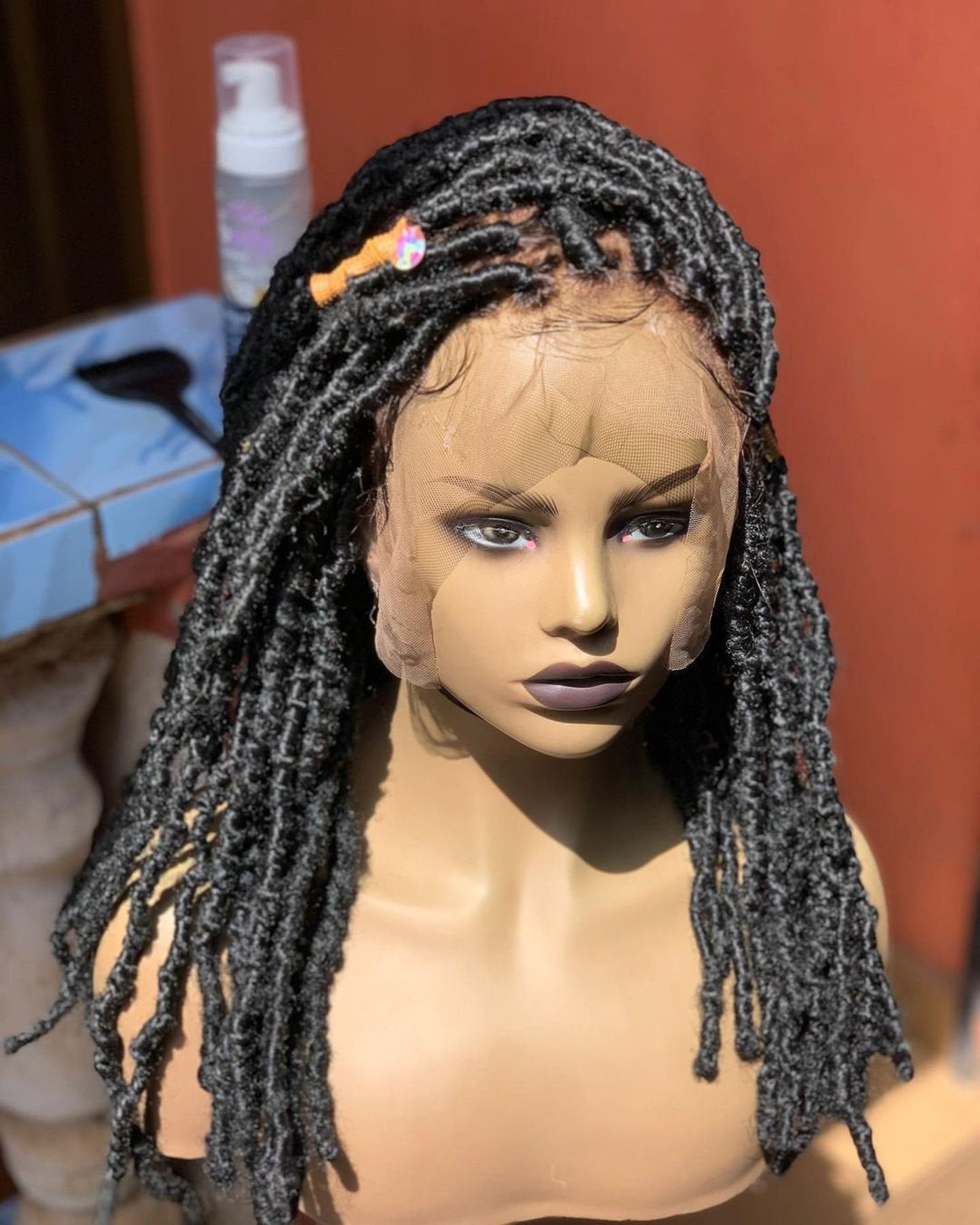 Faux Loc Full Lace Wig Loc Wig Faux Locs Wig Loc Lace Front | Etsy