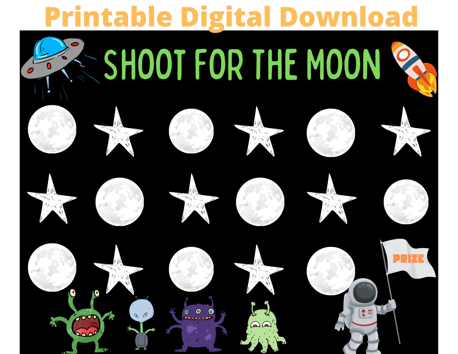 Sticker Chart Printable, Space for Kids, Sticker Chart for Kids ...