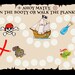Reward Chart for Kids, Pirate Decor, Behavior Charts, Printable Sticker ...
