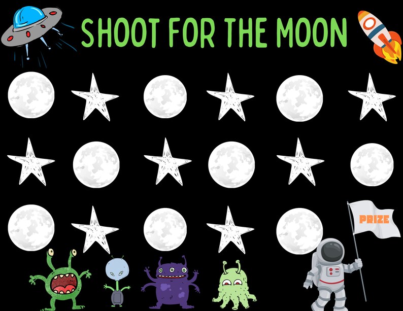 Sticker Chart Printable, Space for Kids, Sticker Chart for Kids ...
