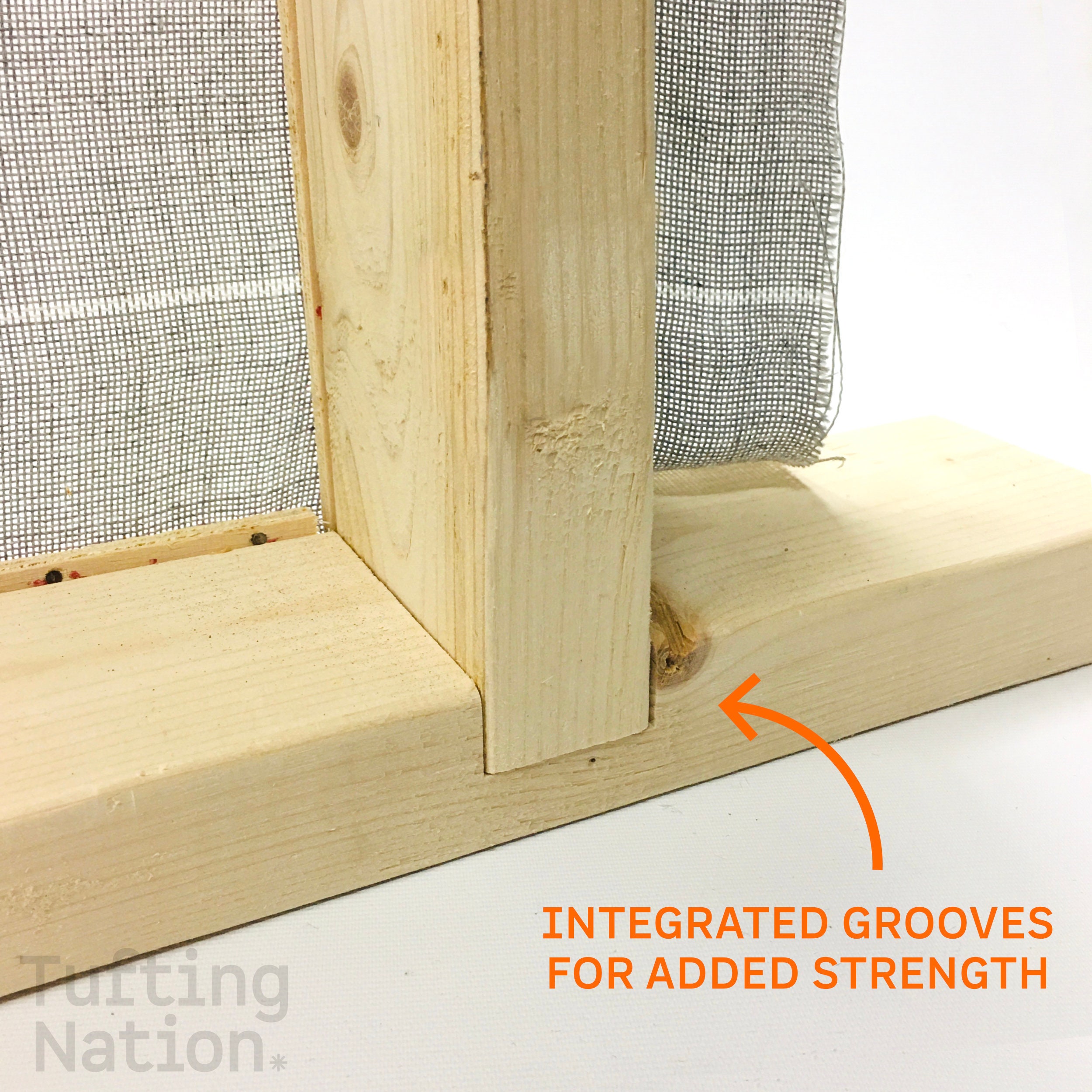 Tufting Frame With Yarn Holders, MEDIUM 33X30 Table Top Rug Tufting ...