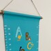 Wall Height Chart for Kids, Growth Chart, Alphabet Wall Decor, Canvas ...