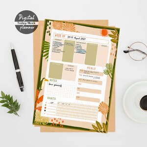 Boho Digital Planner, Goodnotes Planner, Bohemian iPad Planner, Daily ...