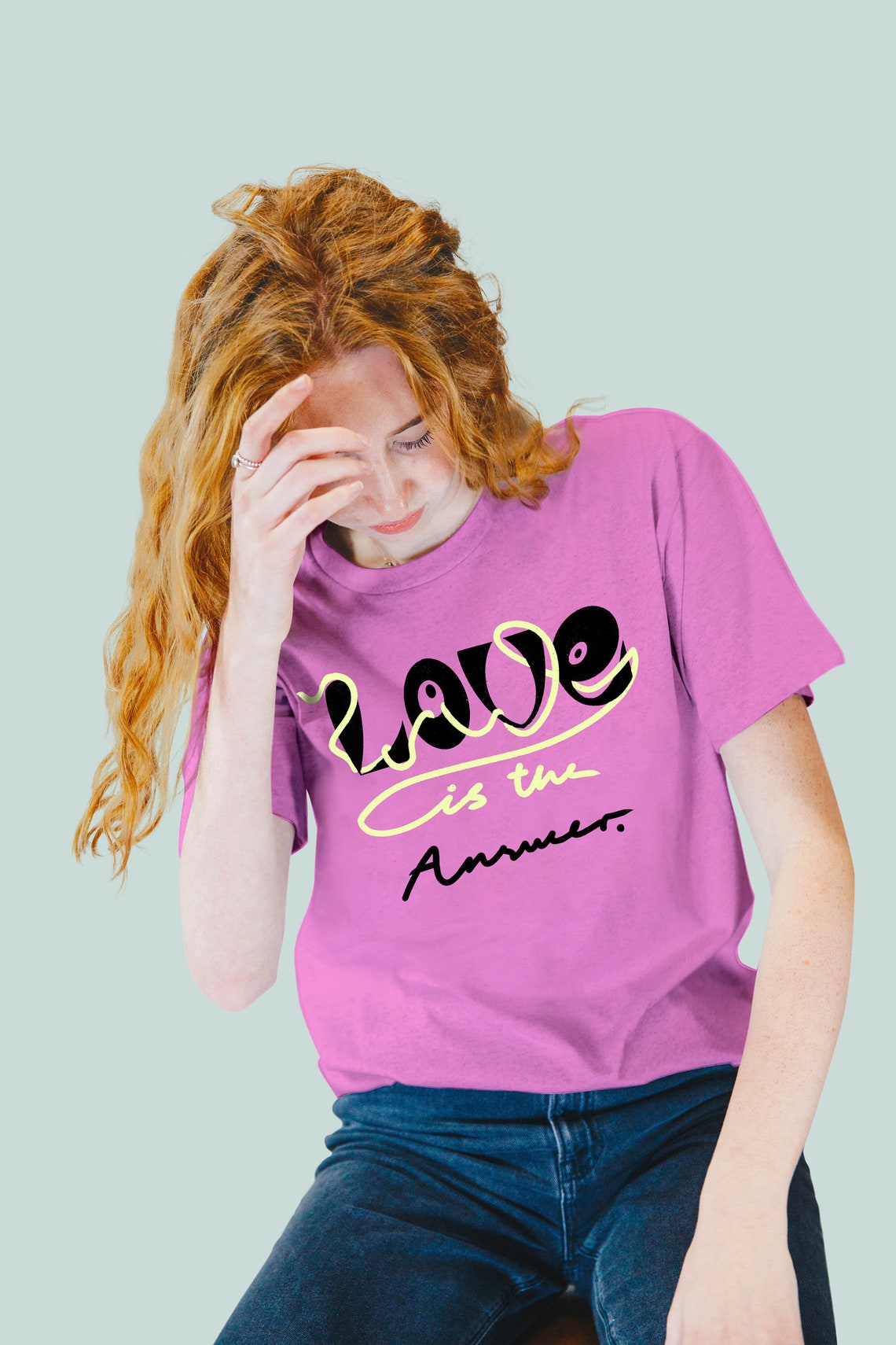 Women Slogan Tee, Gifts for Her, Pink T-shirt, Teen Girl Jersey Short ...