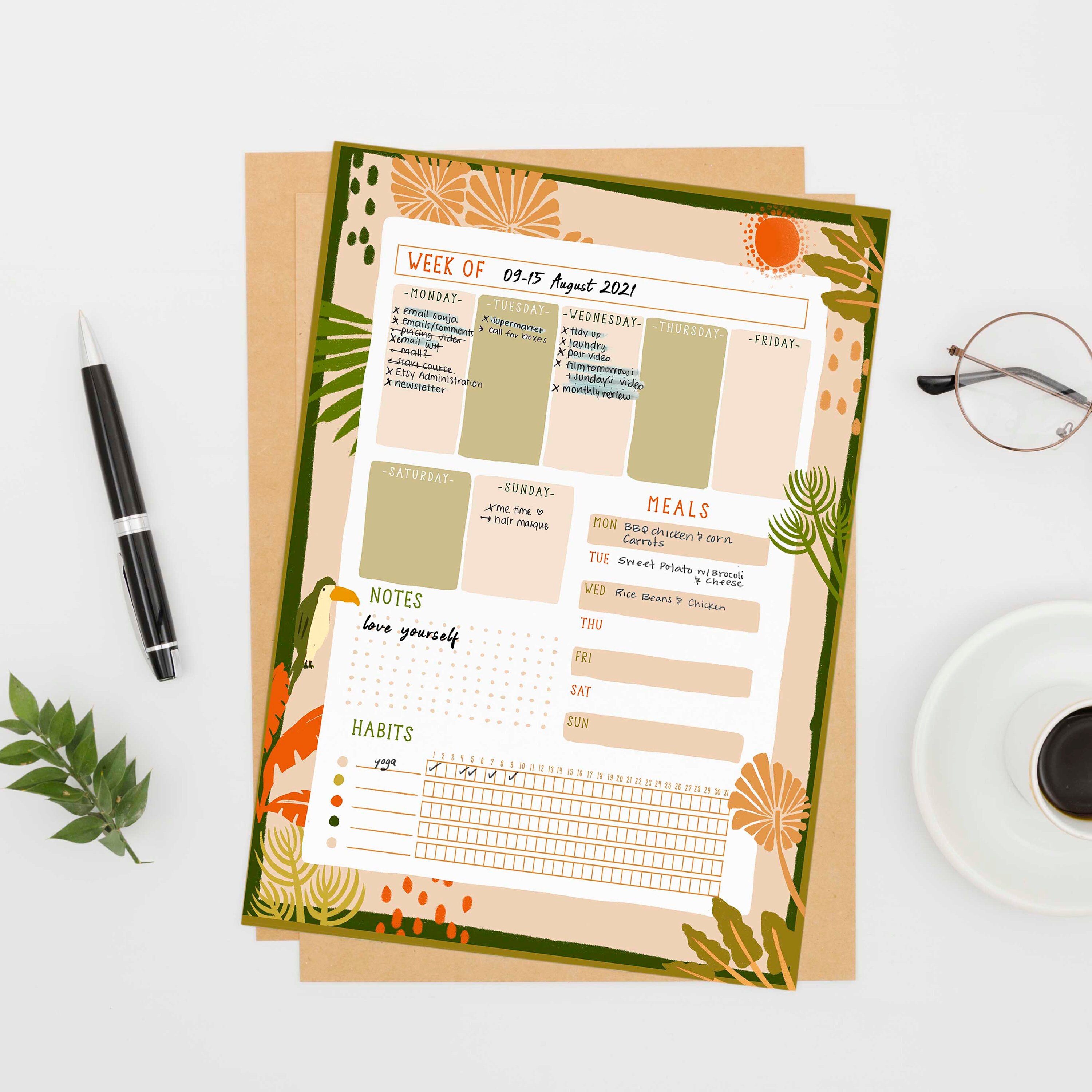 Boho Digital Planner, Goodnotes Planner, Bohemian iPad Planner, Daily ...