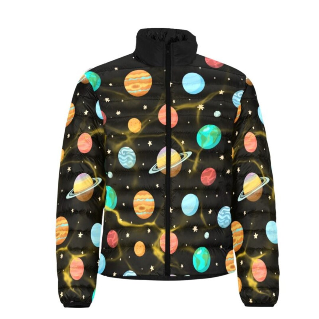 Cosmic Solar System Bomber Jacket - Etsy
