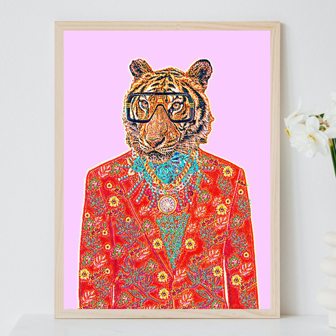 Tiger PRINTABLE Animal Art, Tiger Print, Nursery Wall Art Decor ...