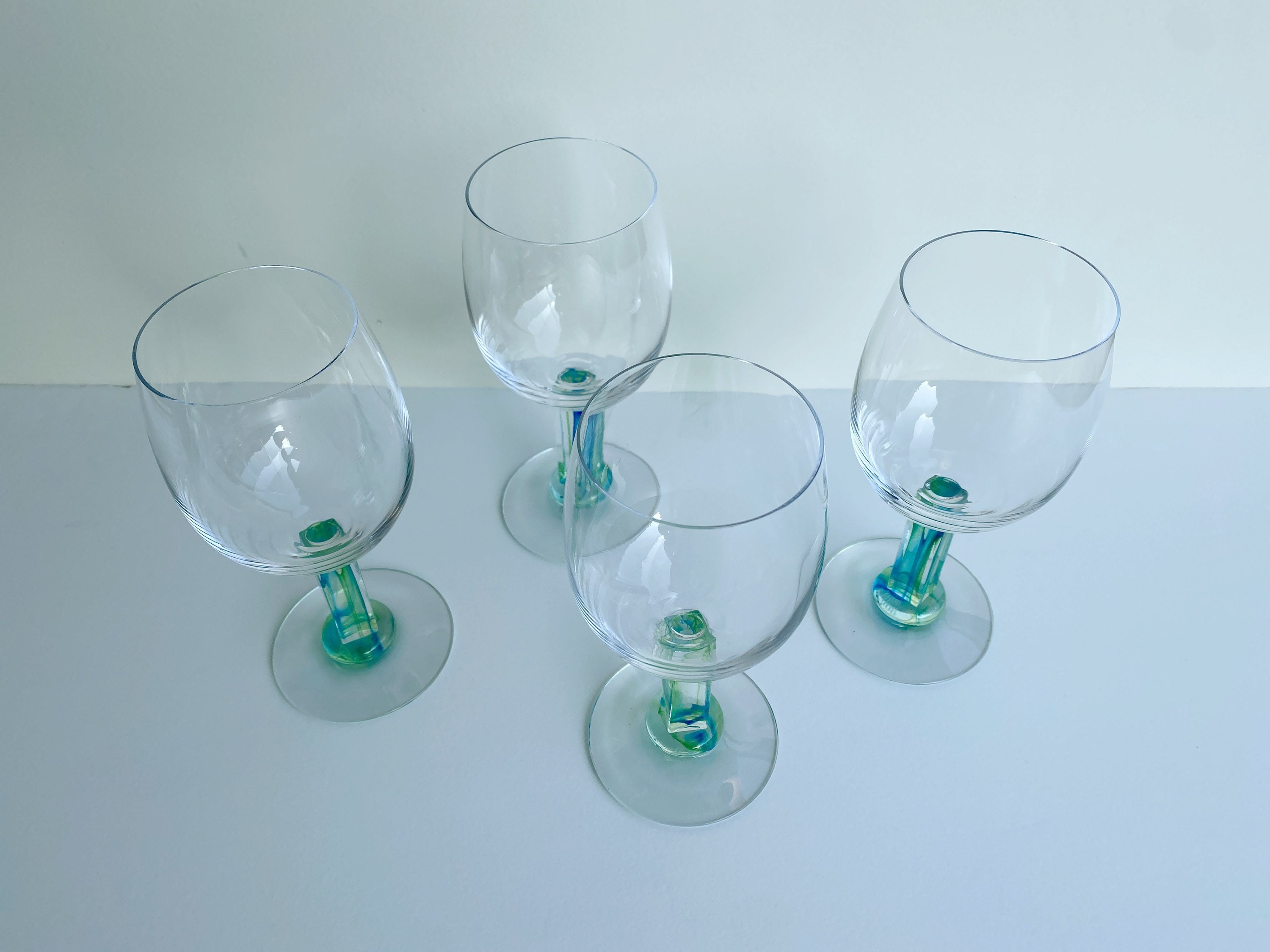 Kosta Boda Nobis Designed by Kjell Engmann in 2000 Red Wine Glasses Set ...