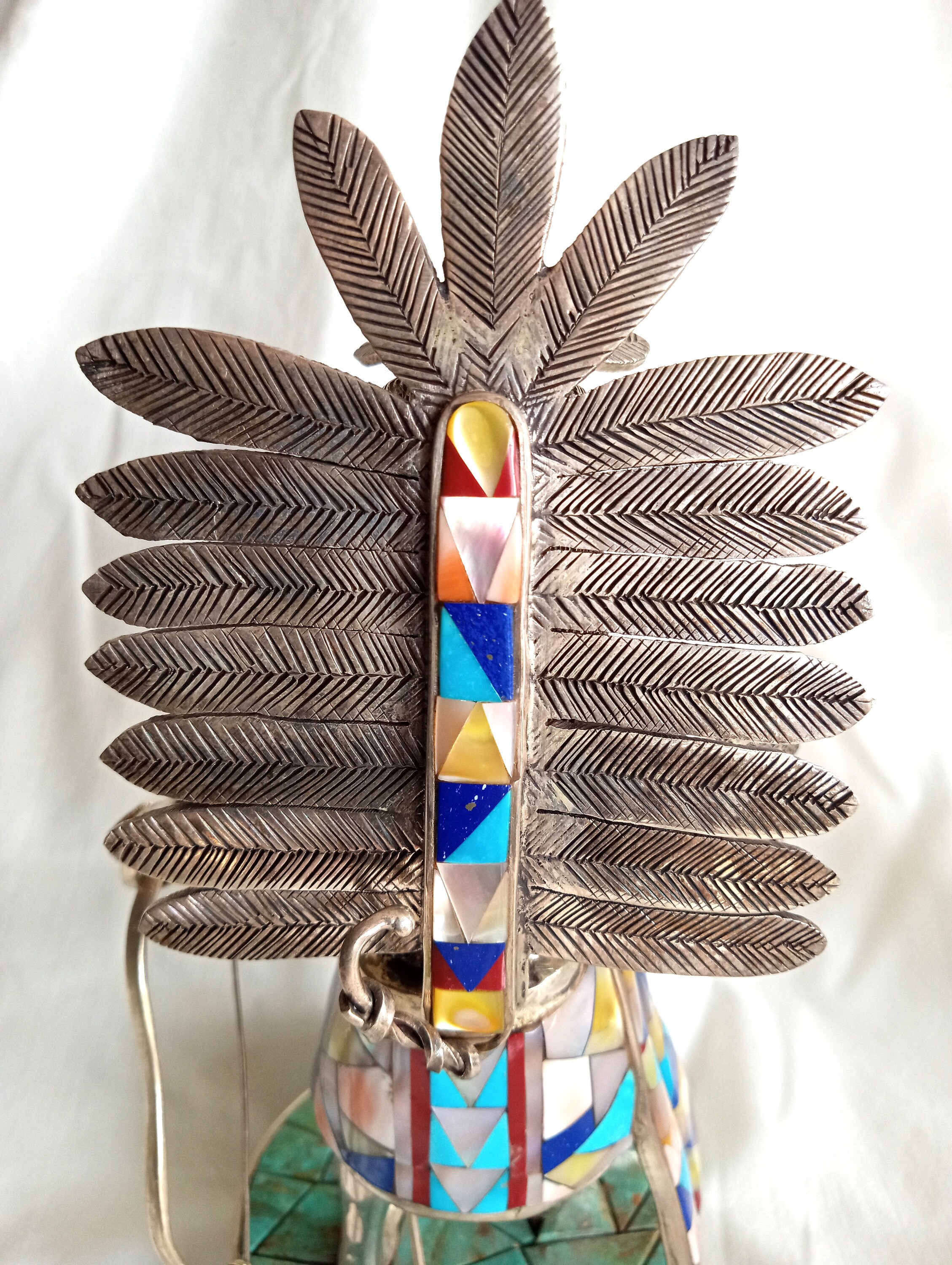 RARE David Freeland Jr. Navajo Sterling Silver 'comanche' Kachina ...
