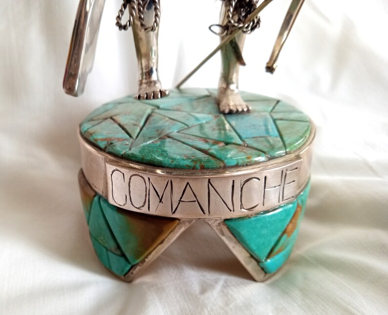 RARE David Freeland Jr. Navajo Sterling Silver 'comanche' Kachina ...