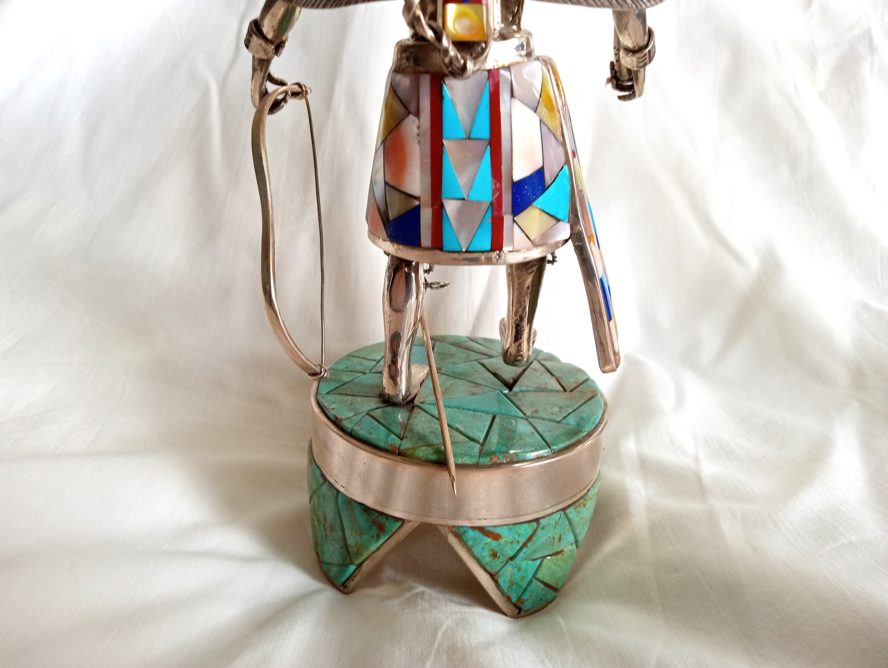 RARE David Freeland Jr. Navajo Sterling Silver 'comanche' Kachina ...