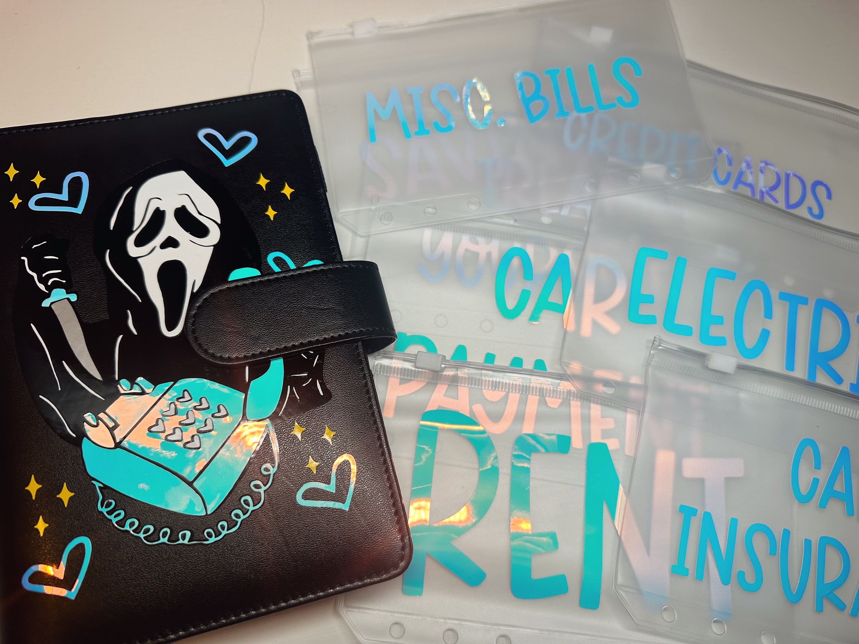 GHOSTFACE BUDGET BINDER Cash Stuffing Binder Budgeting Binder Cash ...