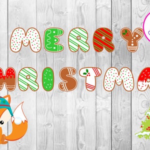 Holiday Gingerbread Letters PNG/ Cookie Letters/ Christmas Alphabet PNG ...