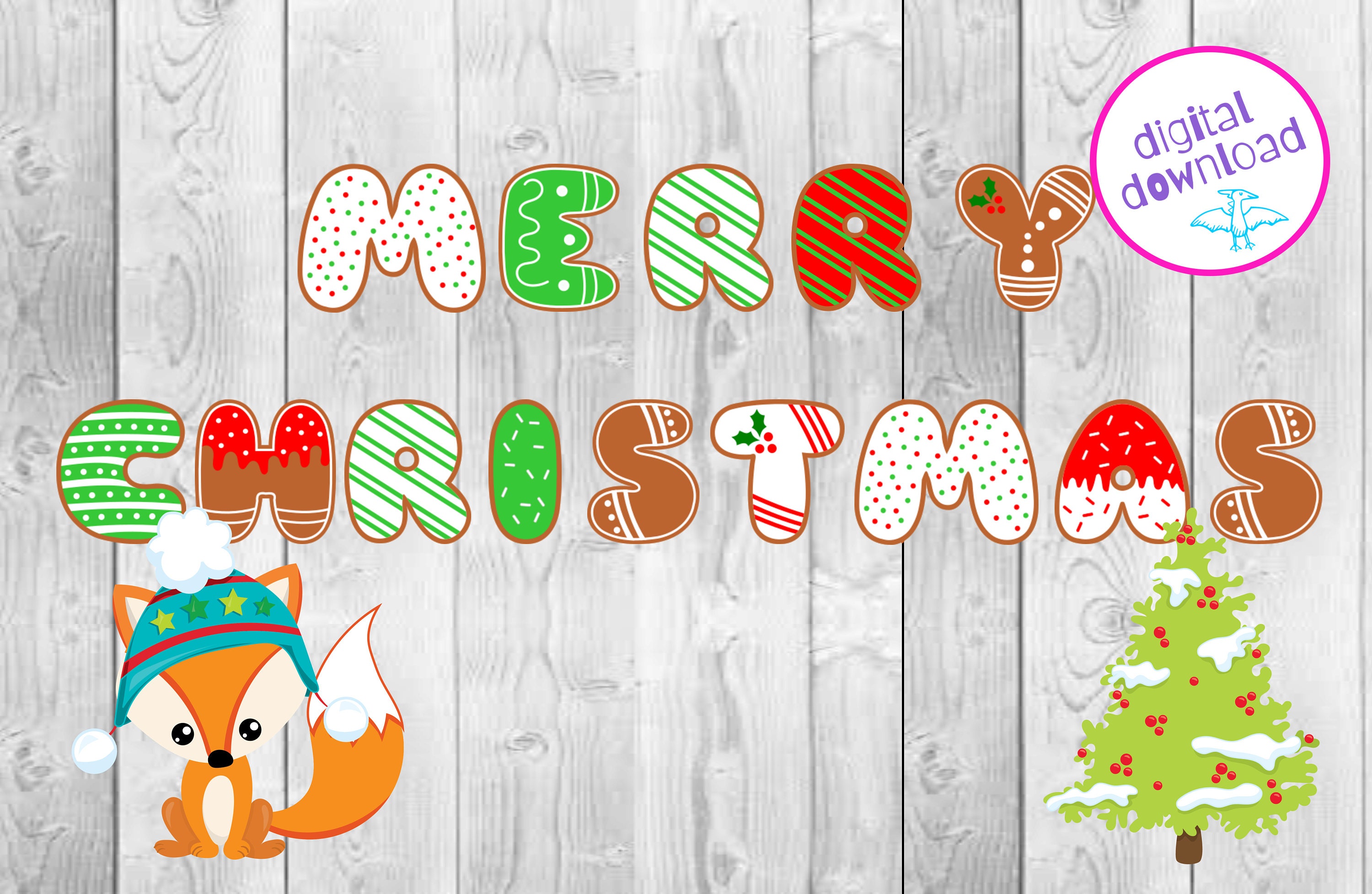 Holiday Gingerbread Letters PNG/ Cookie Letters/ Christmas Alphabet PNG ...