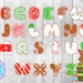 Holiday Gingerbread Letters PNG/ Cookie Letters/ Christmas Alphabet PNG ...
