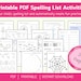 Spelling List Printables, Automatically Add Your Own Spelling List, 20 ...