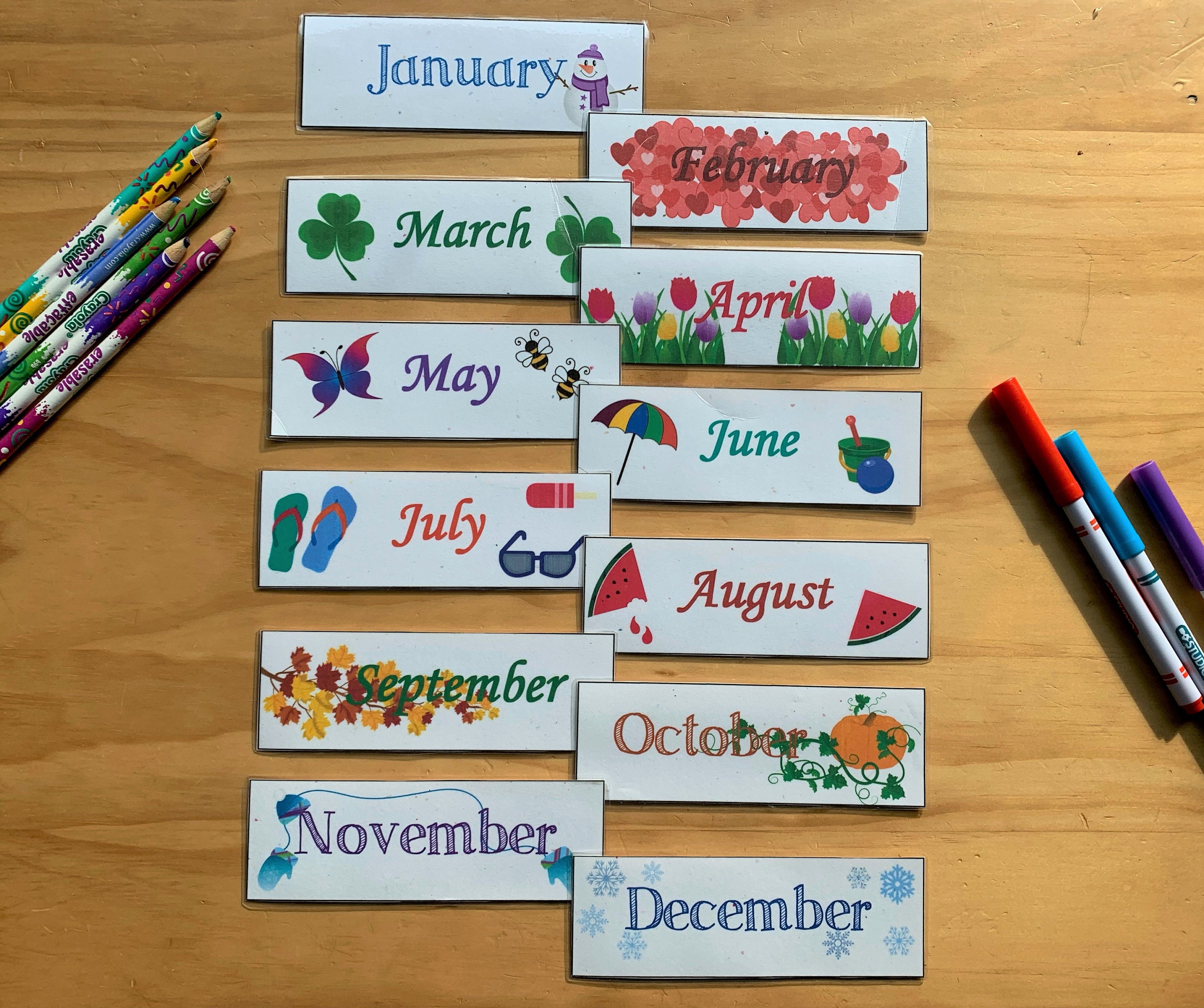 Morning Board for Kids/ Classroom Calendar Cards/ Pocket Chart Calendar ...