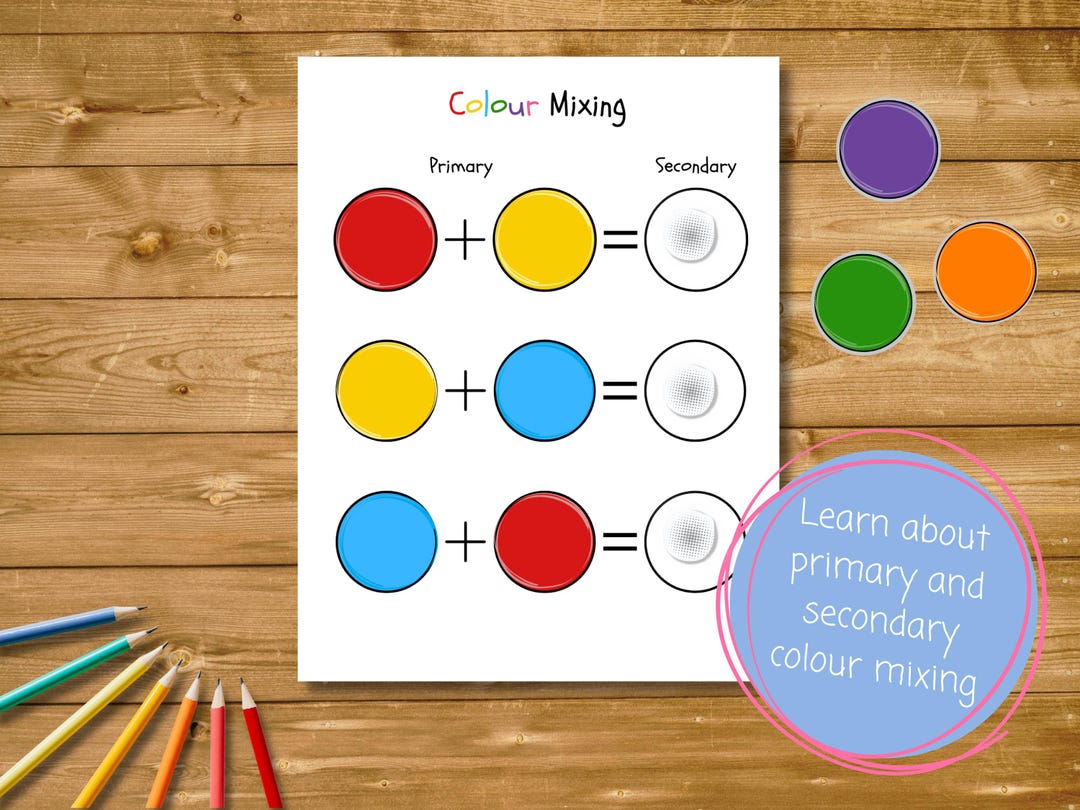 Colour Mixing, Primary and Secondary Colours, Paint Your Own Colours ...