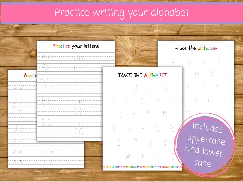 Printable Tracing Worksheets, Preschool Tracing Alphabet, Tracing ...