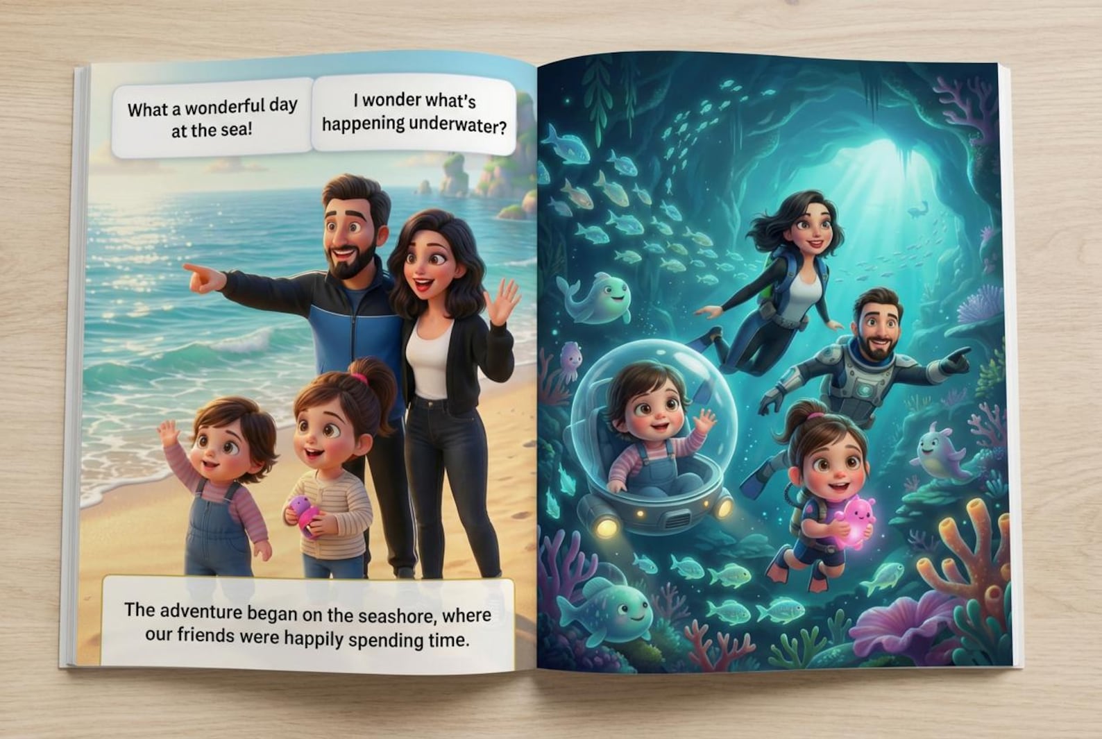 Custom 3D Cartoon Style Storybook From Photo, Animated Movie Style ...