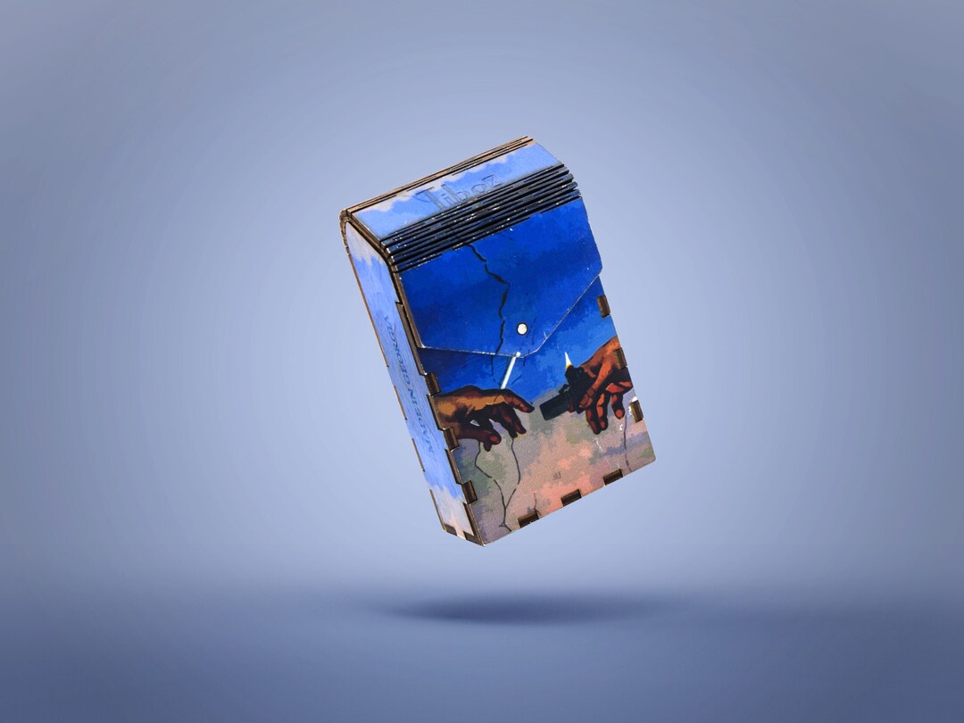 The Creation of Adam Joint Case , King Size Cigarette Case Gift for Her ...