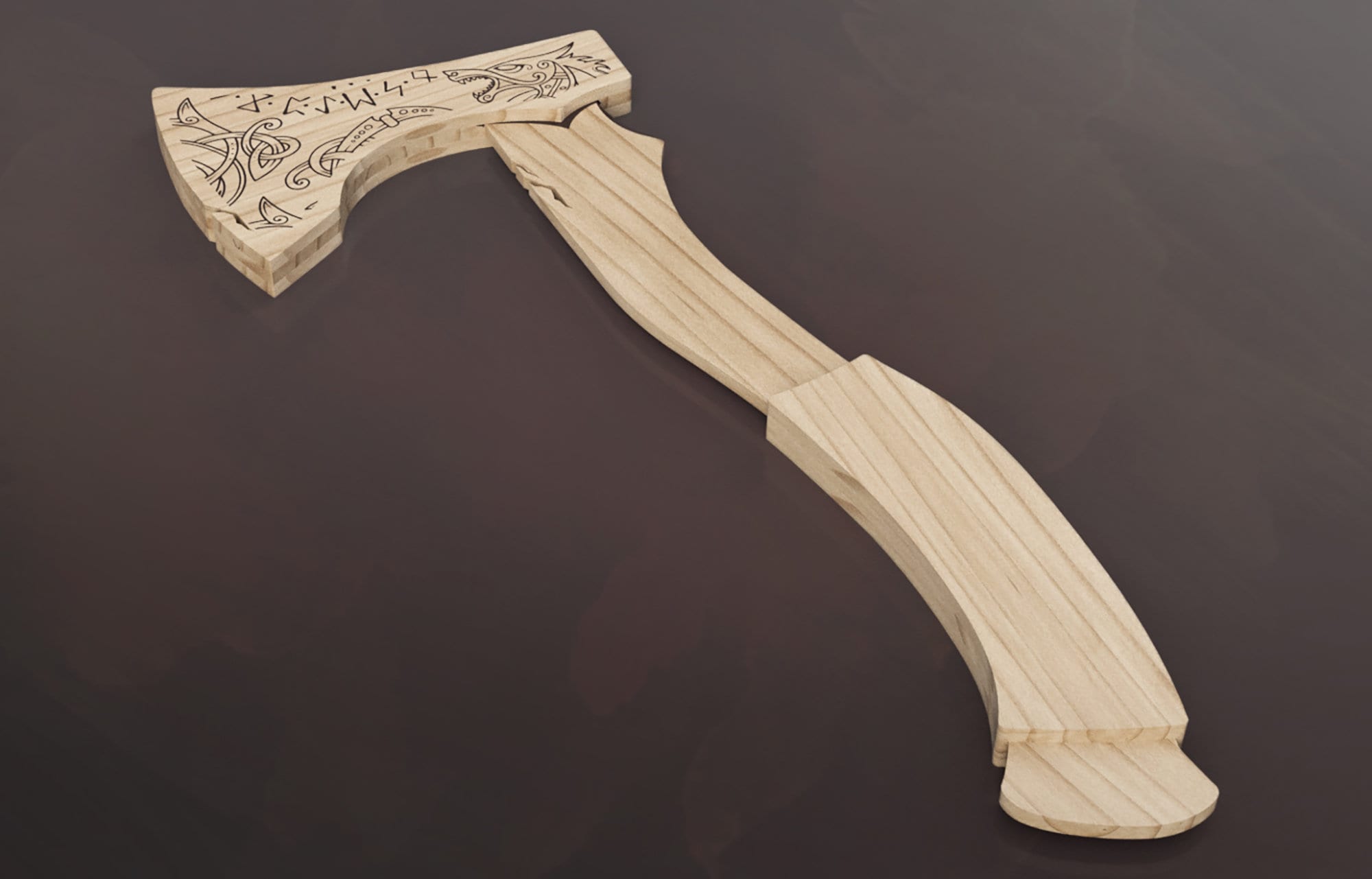 Axe Laser Cut File, Digital Download, Woodworking Template, Instant ...