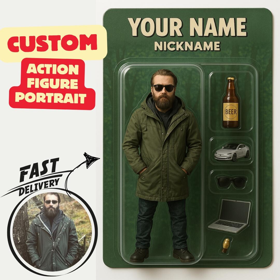 Custom Action Figure Portrait – Funny Personalized Digital Art | Toy ...
