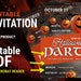 HALLOWEEN Party Invitation - 5x7 in - Editable PDF With Acrobat Reader ...